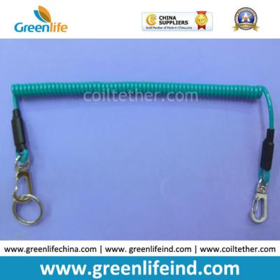 China Fashionable Wire Inside Spiral Coiled Tool Lanyard Holder Chains for sale