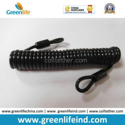 China Customized Request Black Coiled Tool Lanyard for sale