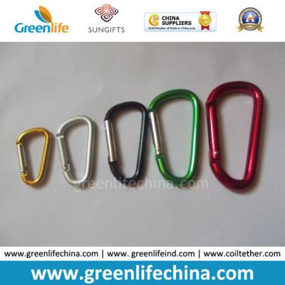 China Fashion high quality metal promotion aluminum clip wholesale carabiner D shape promotion for sale