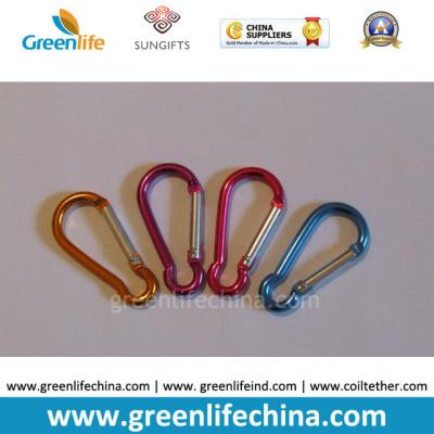 China China factory directly offer ground shape colorful metal lanyard accessory carabiner hooks for sale
