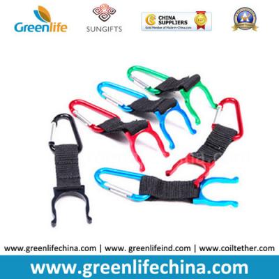 China Carabiner strap keychain with metal bottle holder buckle special design hot selling cheap for sale
