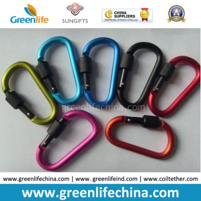 China Wholesale aluminum 6cm hot carabiner new fashion carabiner w/lock snap pole for sale