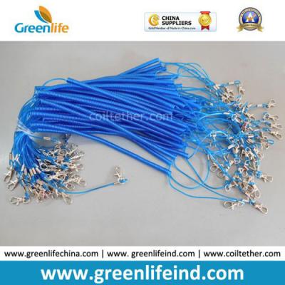 China Custom Design Transparent Blue 1.5m Long Spiral Cord Fishing Holder for sale