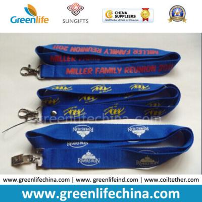 China High quality dye-sublimated full color woven lanyard w/swivel crocodile clip/claw clip/cellphone loop for sale