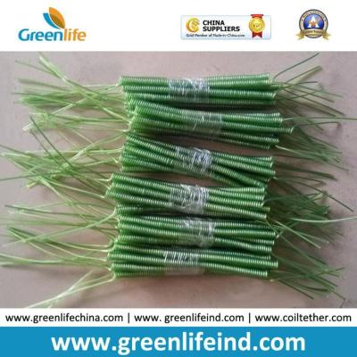 China Transparent Green PU Coating Coiled Cable Tool Lanyard Ropes ready for Ends Assembly for sale