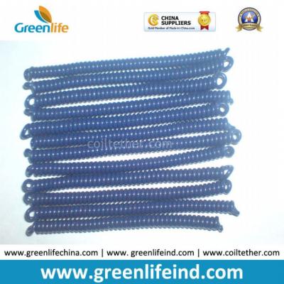 China Double 90degree Weld 120MM Length Plastic Spring Black Bungee Cords for sale