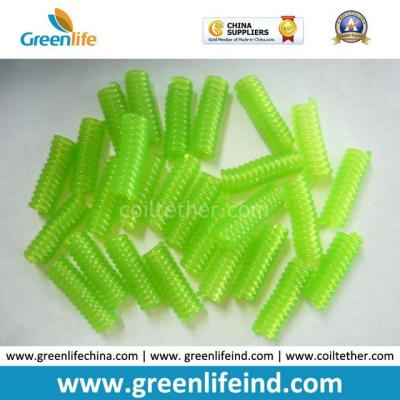 China Mini Retractable Light Green Short Coil Tethers for sale