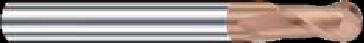 China Long Shank Ball Nose End Mills ISO9001 For Professional Milling for sale