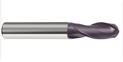 China High Accuracy Ball Nose End Mills 30 Degree Helix Angle With Carbide Material for sale