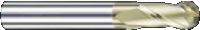China Titanium Ball End Mill Bit Ball Mill Cutter 55HRC With High Rigidity for sale