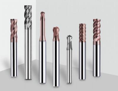 China 50-65HRC Ball Nose End Mills Long Lifespan 2 Flute High Efficiency for sale