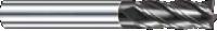 China High Accuracy Flat End Mills 35 Degrees Helix Angle With 90° Corner Design for sale