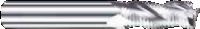 China 3 Flutes Square End Mills TiN Coated 45 Degree Helix Angle For Aluminum for sale