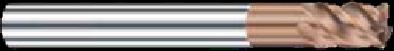 China 4 Flutes Long Shank Corner Radius Endmills Corner Radius Milling Cutters for sale
