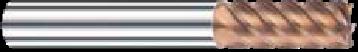 China 6 Flutes Corner Radius End Mills Powerful Precision Tools For Cylindrical Milling Cutter for sale