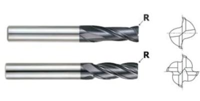China 2 Flutes Corner Radius End Mills 35 Degrees Helix Angle Durable High Strength for sale