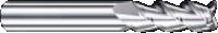 China 3 Flutes Corner Rounding Endmills High Durability Standard End Mill Radius for sale