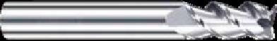 China Long Shank Aluminum Finishing End Mill Versatile 45 Degrees Helix Angle for sale