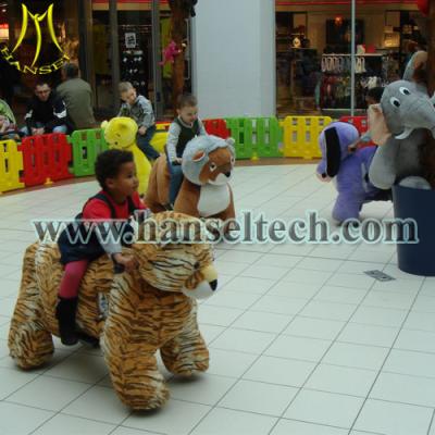 China Hansel stuffed animal ride electronic toys ride with coin for sale