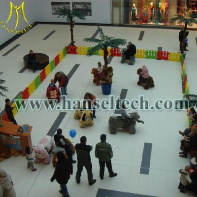 China Hansel 2016 indoor playground equipment animal scooters in mall plush animal scooter for sale