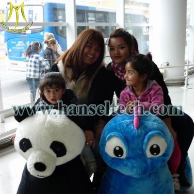 China Hansel electric toy motorized plush riding animals for sale