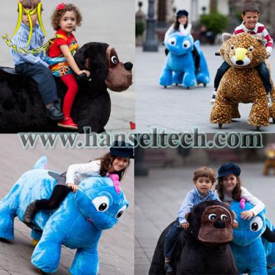 China Hansel safari cool kiddie rides amusement ride walking animal rides manufacturer for sale