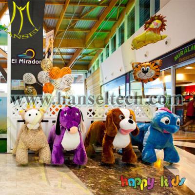 China Hansel coin operated battery operated kids car animal mall rides mall rides on animals for sale