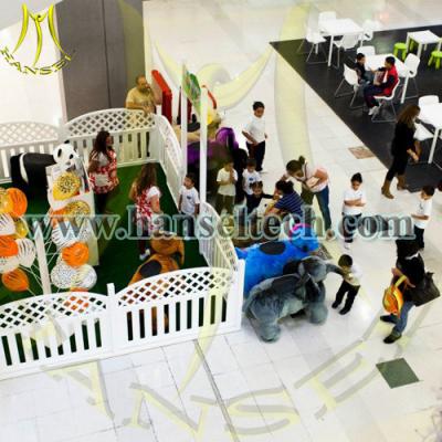 China Hansel 2016 battery operated animal rides plush motorized riding animals for mall for sale