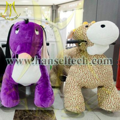 China Hansel kids animal riding on toys walking elephant ride plush battery animal rides for sale