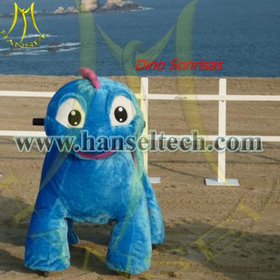 China Hansel coin operated kids ride machine plush motorized animals animal riding for sale