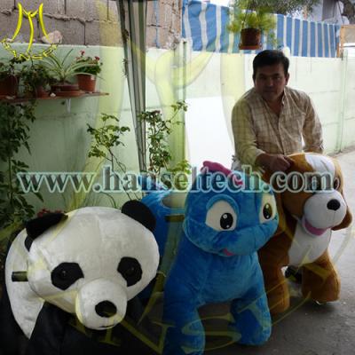 China Hansel animal rides parent animal rider motorized plush riding animals for sale