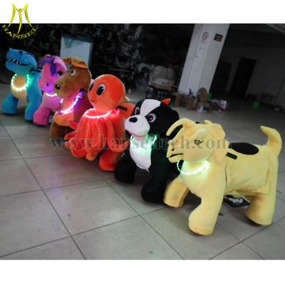 China Hansel battery operated toys animated plush animals happy rides on animal for sale