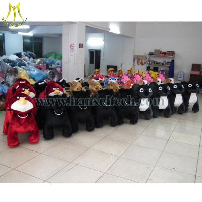 China Hansel plush animals motorized walking stuffed animals Shopping Mall Animal Rides for sale