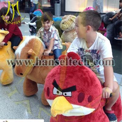 China Hansel popular animal ride machine on wheel animal rides for little kids for sale