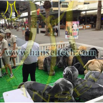 China Hansel Walking Scooter Animals Motorized Plush Riding Animals Animal Rides 200kg for sale