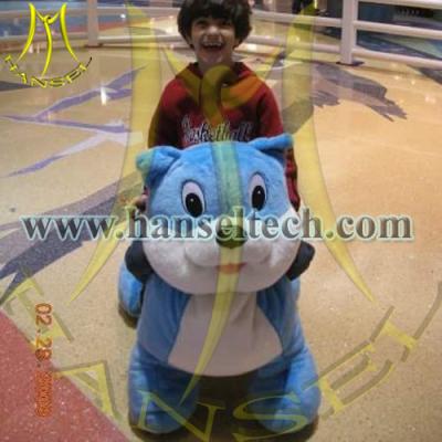 China Hansel Motorized Plush Riding Animals Walking Scooter Animals Stuffed Animal Ride for sale