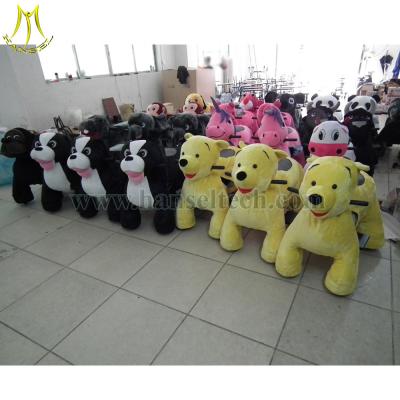 China Hansel 2016 high quality mechanical shopping mall animal ride 12v ride on car plush horse ride-on for sale