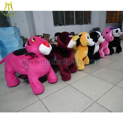 China Hansel 2016 high quality coin operated ride on car opening door toys mechanical shopping mall animal ride for sale