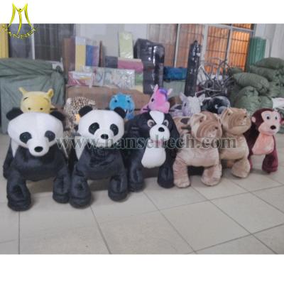 China Hansel 2016 high quality Guangzhou Wholesale Electric Car Rides Kiddie Rides Stuffed Electric Scooter Motorized animals for sale