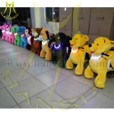 China Hansel 2016 high quality 4 Wheels Electric Scooter Children Walking Animal Toy Ride On Furry Animal for sale