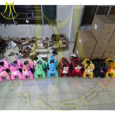 China Hansel 2016 high quality Animated Electronic Plush Toys Zoo Animal Scooter Ride On Furry Animal for sale