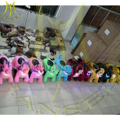 China Hansel 2016 high quality Amusement Riding Plush Child Toy Plush Animal Electric Scooter Zippy Animal Ride for sale