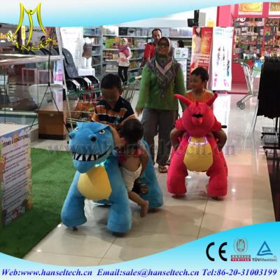 China Hansel kids playground coin operated electric stuffed zippy pets for sale