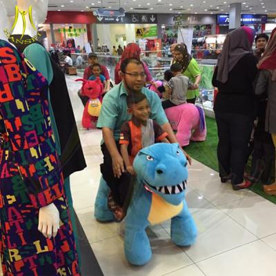 China Hansel hot selling funfair coin operated dragon ride walking in shopping mall for sale