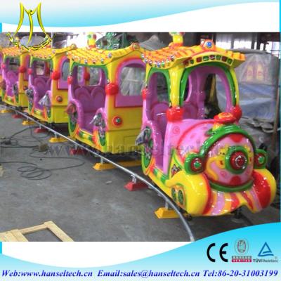 China Hansel hot selling amusement game machine amusement park rides mini train for kids for sale