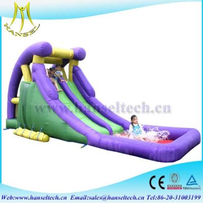 China Hansel hot selling children entertainment PVC inflatable bouncer slide jumping slide for sale for sale