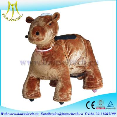 China Hansel the latest designed battery  coin operated  musement park game equipment park attraction happy rides on animal for sale