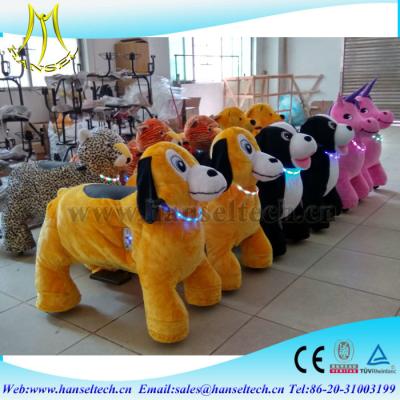 China Hansel popular battery kids park games products	family entertainment center equipment walkin electrical animal toy car for sale