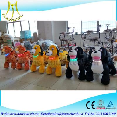China Hansel high reputation battery children amusement party moving indoor bar game machine coin operated dragon ride for sale