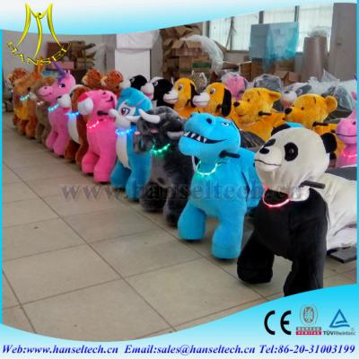 China Hansel hot selling battery coin electric swings kiddy ride amusement party moving outdoor 4 wheel kid ride electric for sale